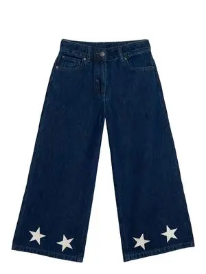 Stella McCartney Belt-loop Jeans With Star Embellishment - Blue