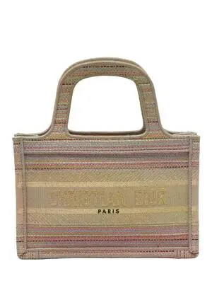 Dior 2021 Mini Book Tote Bag - Neutrals