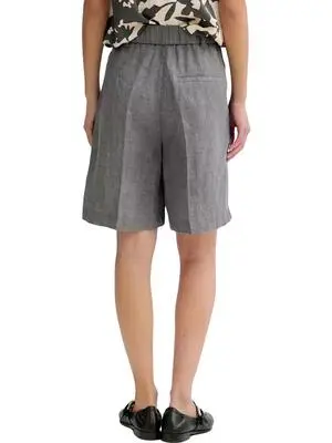 Marc O'polo Belted Pleated Shorts - Grey