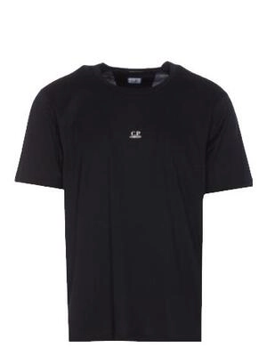 C.P. COMPANY Logo Printed Crewneck T-shirt - Black