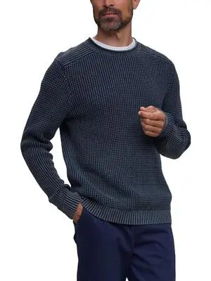 Barefoot Dreams Barefoot Dreams Sunbleached Roll Neck Cotton Sweater Indigo