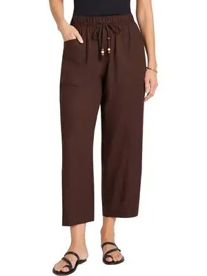 Matty M. Rumi Relaxed Crop Pants - Chocolate