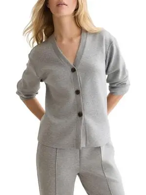 Scotch & Soda Modal Blend Cardigan - Grey Melange
