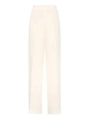 MAISON COMMON Wide Leg Travel-safe Trousers - Ecru
