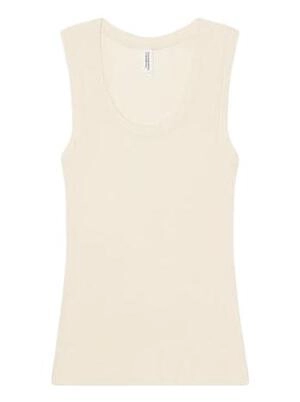 EVERYBODY.WORLD Everybody.World The Tank Ribbed Scoop Neck Top Natural