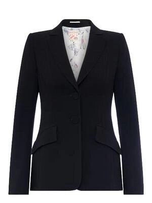 MAISON COMMON Classic Blazer With Sharp Shoulders - Black