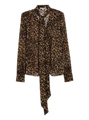 TOCCIN Toccin Kaila Tie Neck Chiffon Top