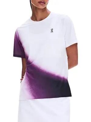 On Court-t Swing Performance T-shirt - White/cassis