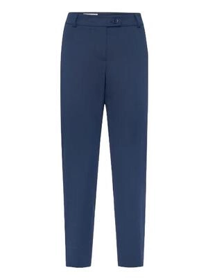 MAISON COMMON Signature Essential Straight Cotton Stretch Pants - Navy