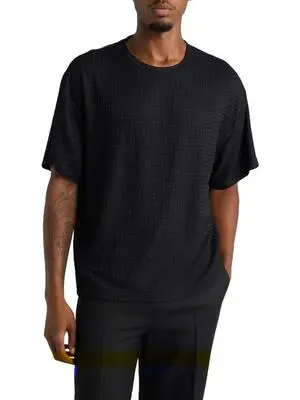 RIZORT Jenaro Waffle Knit T-shirt Black
