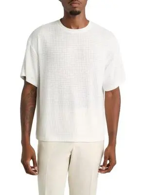 RIZORT Jenaro Waffle Knit T-shirt Bone