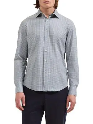 Bugatchi James Ooohcotton Long Sleeve Button Up Shirt Avocado