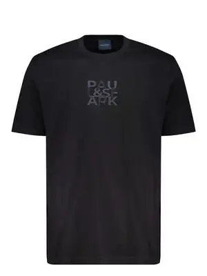 Paul & Shark Logo-embroidered Short-sleeve T-shirt - Black