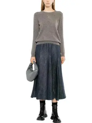 N.peal Evie Cashmere Sweater - Grey