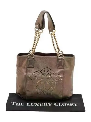 VERSACE Versace Medusa Perforated Tote Bag