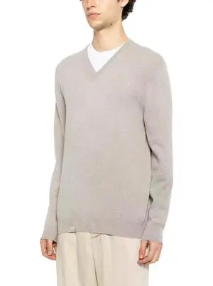 N.peal Burlington V-neck Sweater - Grey