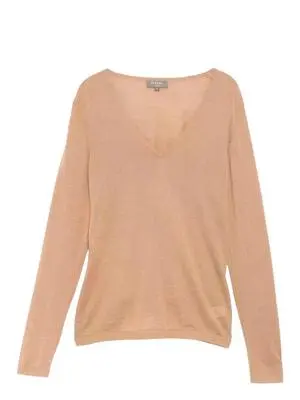N.peal Imogen V-neck Top - Neutrals