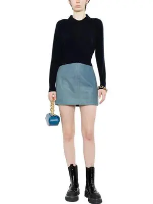 N.peal Thea Collared Cardigan - Blue