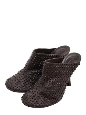 Bottega Veneta Bottega Veneta Studded Leather Mules Brown