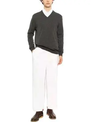 N.peal Burlington V-neck Sweater - Grey
