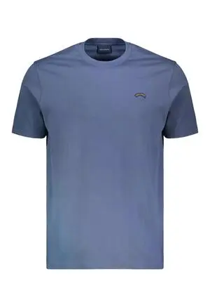 Paul & Shark Logo-patch Crew-neck T-shirt - Blue