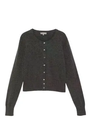N.peal Cropped Cardigan - Black