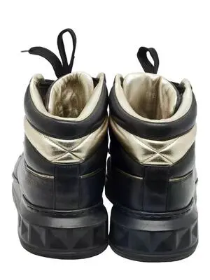 Valentino Garavani One Stud High-top Sneakers - Black