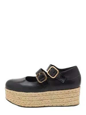 Marni Mary Jane Platform Espadrilles - Black