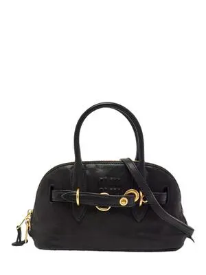 MIU MIU Miu Miu Black Leather Satchel Bag