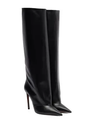 Dolce & Gabbana Leather Knee-high Boots - Black
