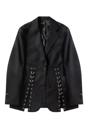 Simone Rocha Grommet Eyelet-embellished Cut-out Jacket - Black