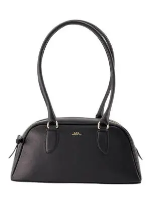 A.p.c. Leather Shoulder Bag - Black