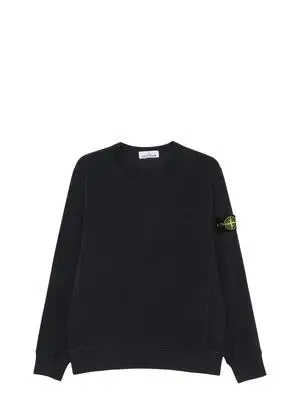 Stone Island Stone Island Sweatshirt With Logo Patch Blue