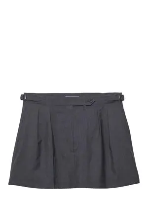 Prada Light Mohair Miniskirt - Grey