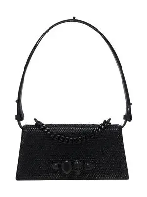 Alexander McQueen Crystal-embellished Jewelled Mini Bag - Black
