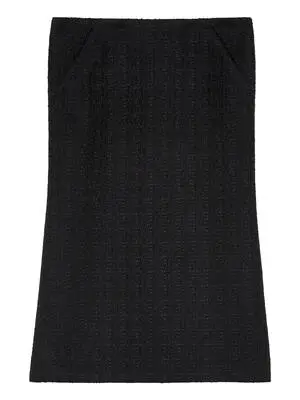 ALEXANDER MCQUEEN Light Tweed Bumster Skirt