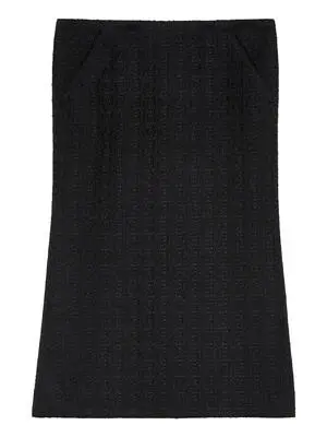 ALEXANDER MCQUEEN Light Tweed Bumster Skirt