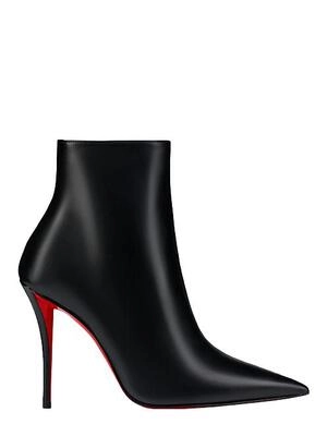CHRISTIAN LOUBOUTIN Miss Z Booty 100 Leather Boots - Black