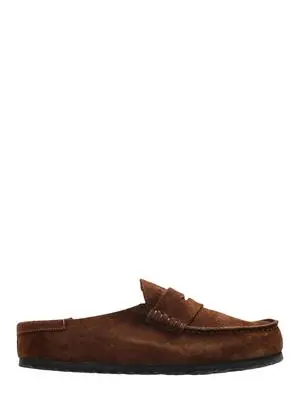 BIRKENSTOCK BIRKENSTOCK Suede Mule Loafers Brown
