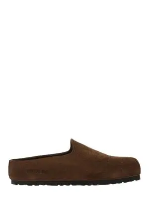 BIRKENSTOCK Amsterdam Suede Clogs - Brown