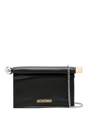 Jacquemus Small Round Square Clutch - Black