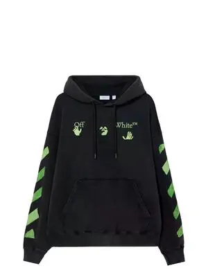 Off-White Bacco Arrow Diagonals Hoodie - Black