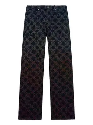 OFF-WHITE Off-White Arrow Monogram Degradé-Jacquard Relaxed Fit Jeans