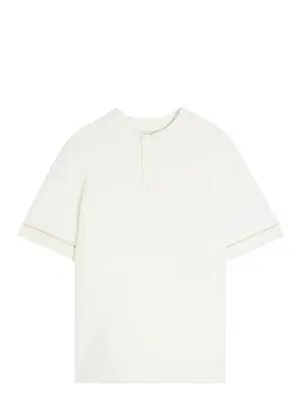 CHE Contrast-trim Knitted Polo Shirt - Neutrals
