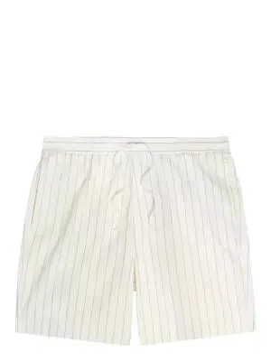 CHE Franklin Striped Drawstring Shorts - Neutrals