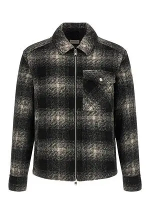 Moncler Moncler Checked Shirt Jacket Black
