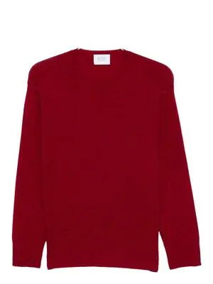 BEYOU Cashmere Crewneck Sweater - Red