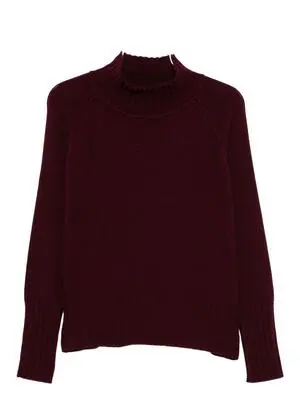 BEYOU Cashmere Turtleneck Sweater - Red
