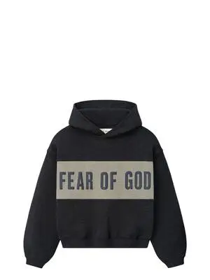 Fear Of God Cropped Panelled Hoodie - Grey