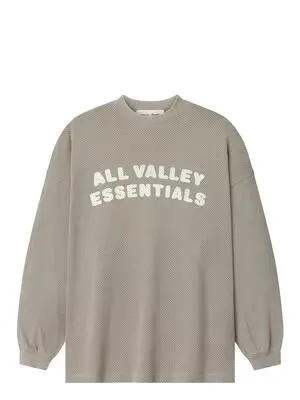 Fear Of God Sport Mesh Merch Long Sleeve Tee - Grey